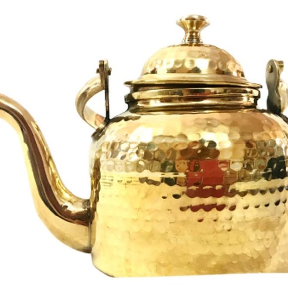 Kitchen | Brass Tea Kettle Chai Coffee Teapot | Poshmark